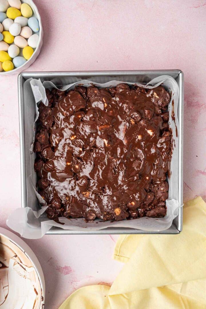 Easter Rocky Road With Easter Eggs And Chocolate - Food Exit Recipes