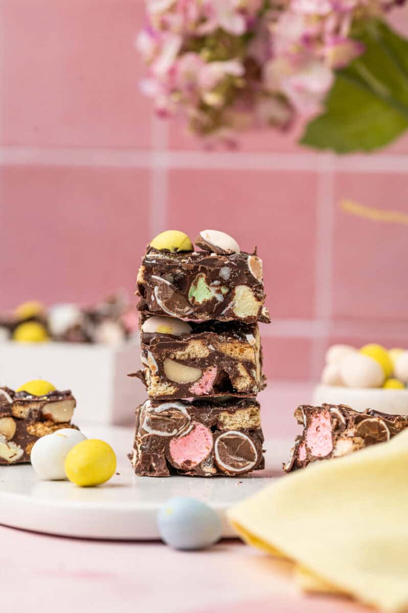 Easter Rocky Road With Easter Eggs And Chocolate - Food Exit Recipes