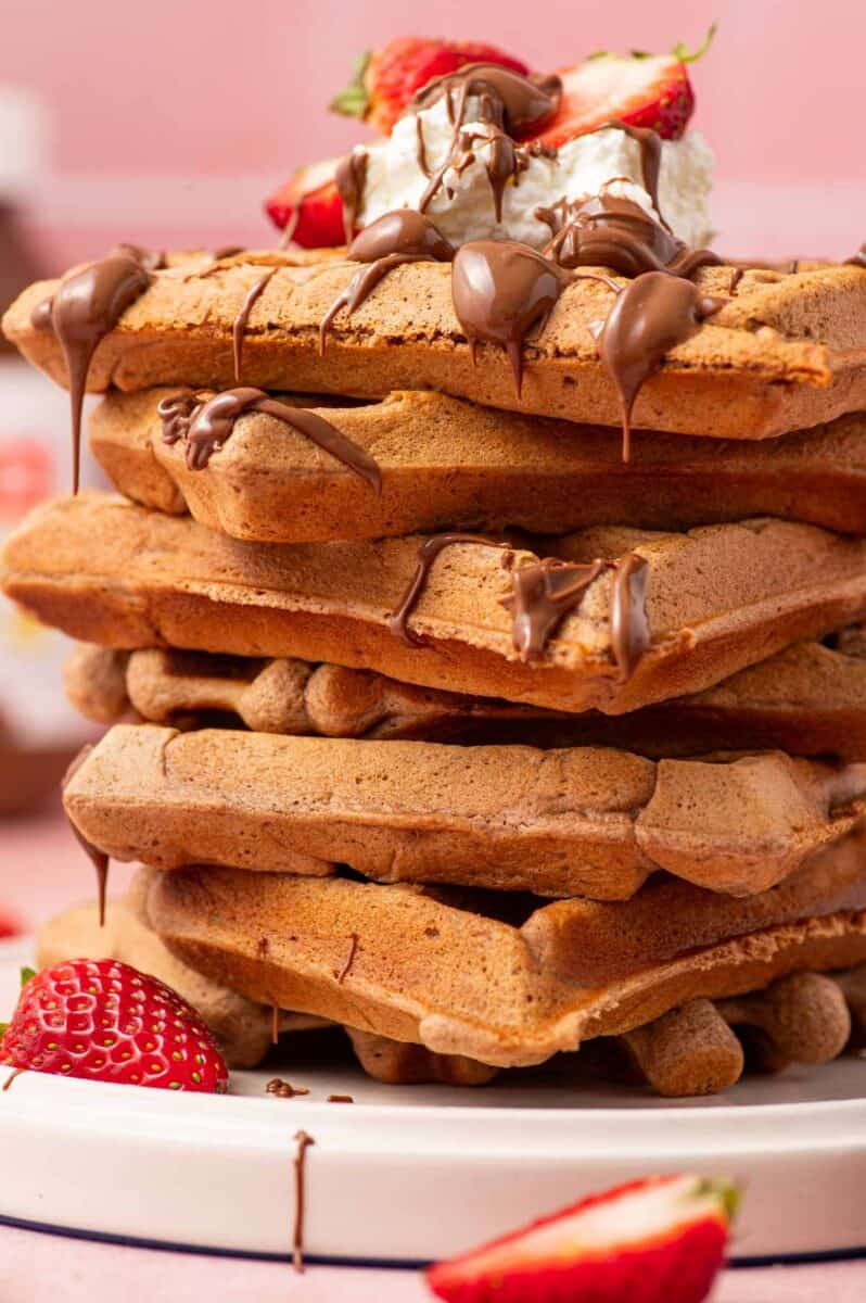 Nutella Waffles Recipe (Best Breakfast Waffle) - Food Exit Recipes