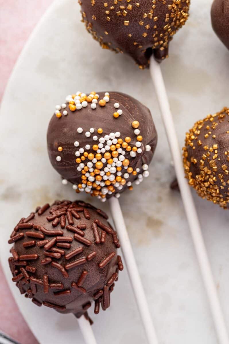 Brownie Cake Pops (Easy Recipe Using Brownie Mix)
