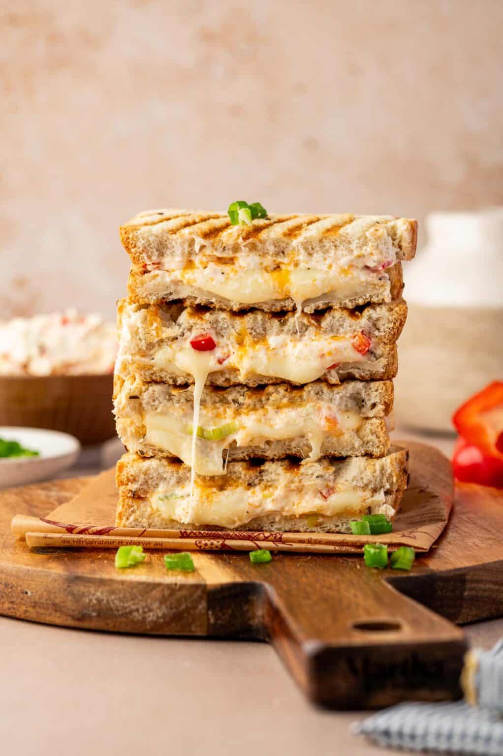 Grilled Cream Cheese Sandwich With Bell Peppers - Food Exit Recipes
