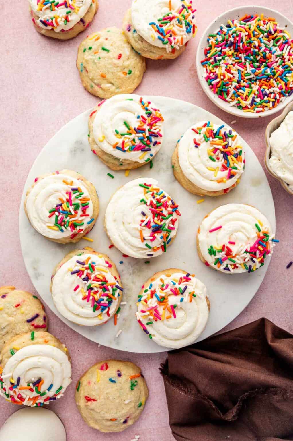 Funfetti Birthday Cake Cookies with sprinkles recipe - Food Exit Recipes