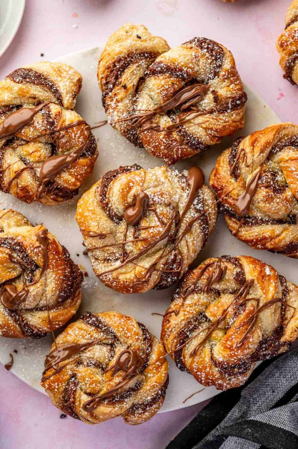 Nutella Puff Pastry Twists — Easy 4-Ingredient Dessert