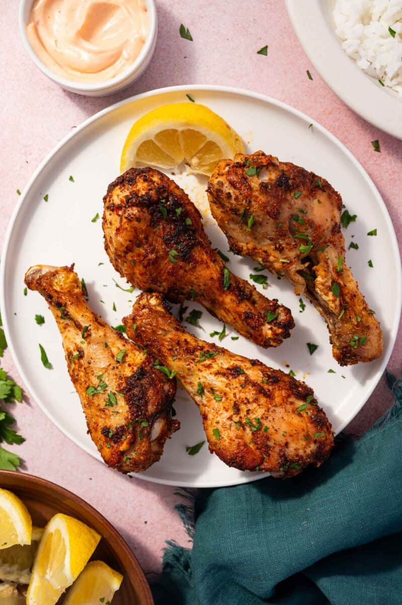 Crispy Air Fryer Chicken Drumsticks — 25 Min, No Breading